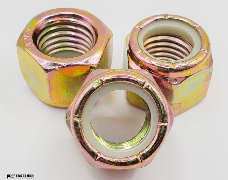 Nylon Insert Lock Nut Yellow Zinc - Fastener Warehouse